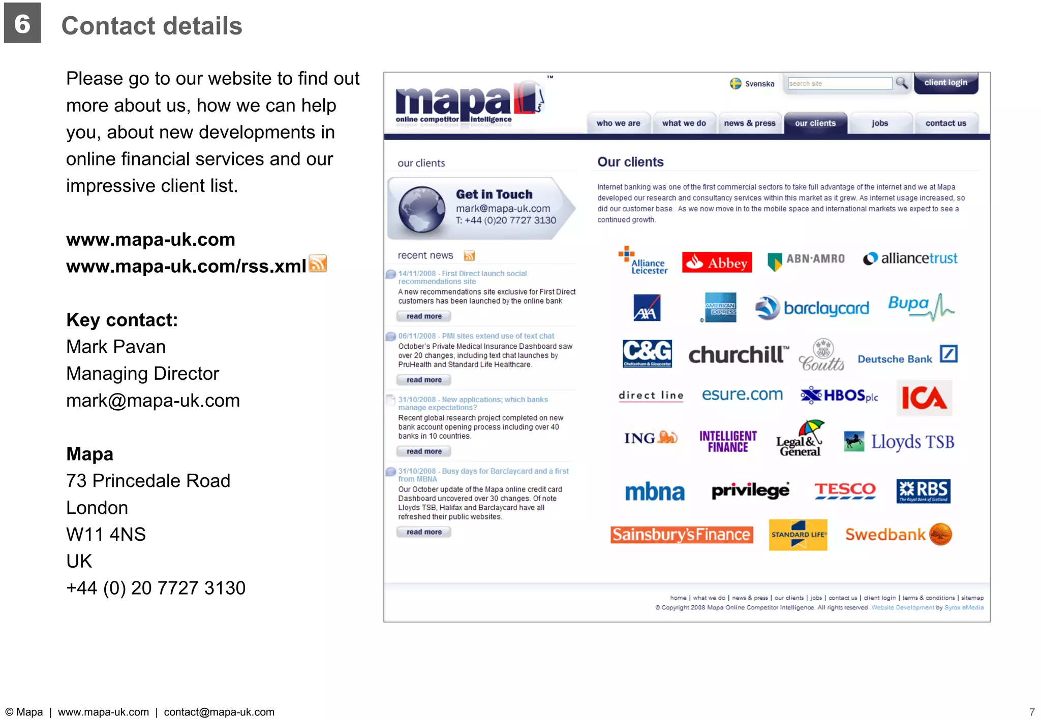 Mapa Internet Banking Dashbaord Brochure | PPT | Internet | Computing