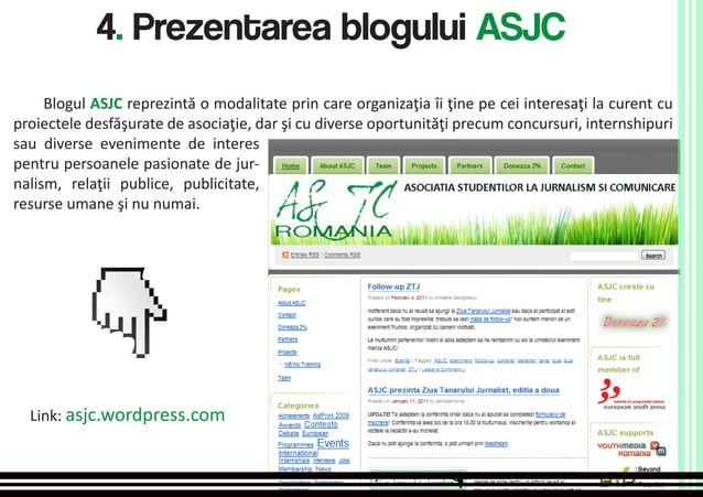 Mapa prezentare ASJC - YouthPress Romania | PPT