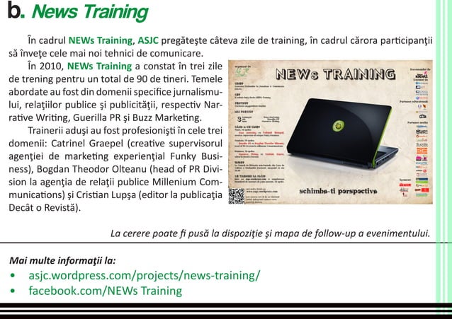 Mapa prezentare ASJC - YouthPress Romania | PDF