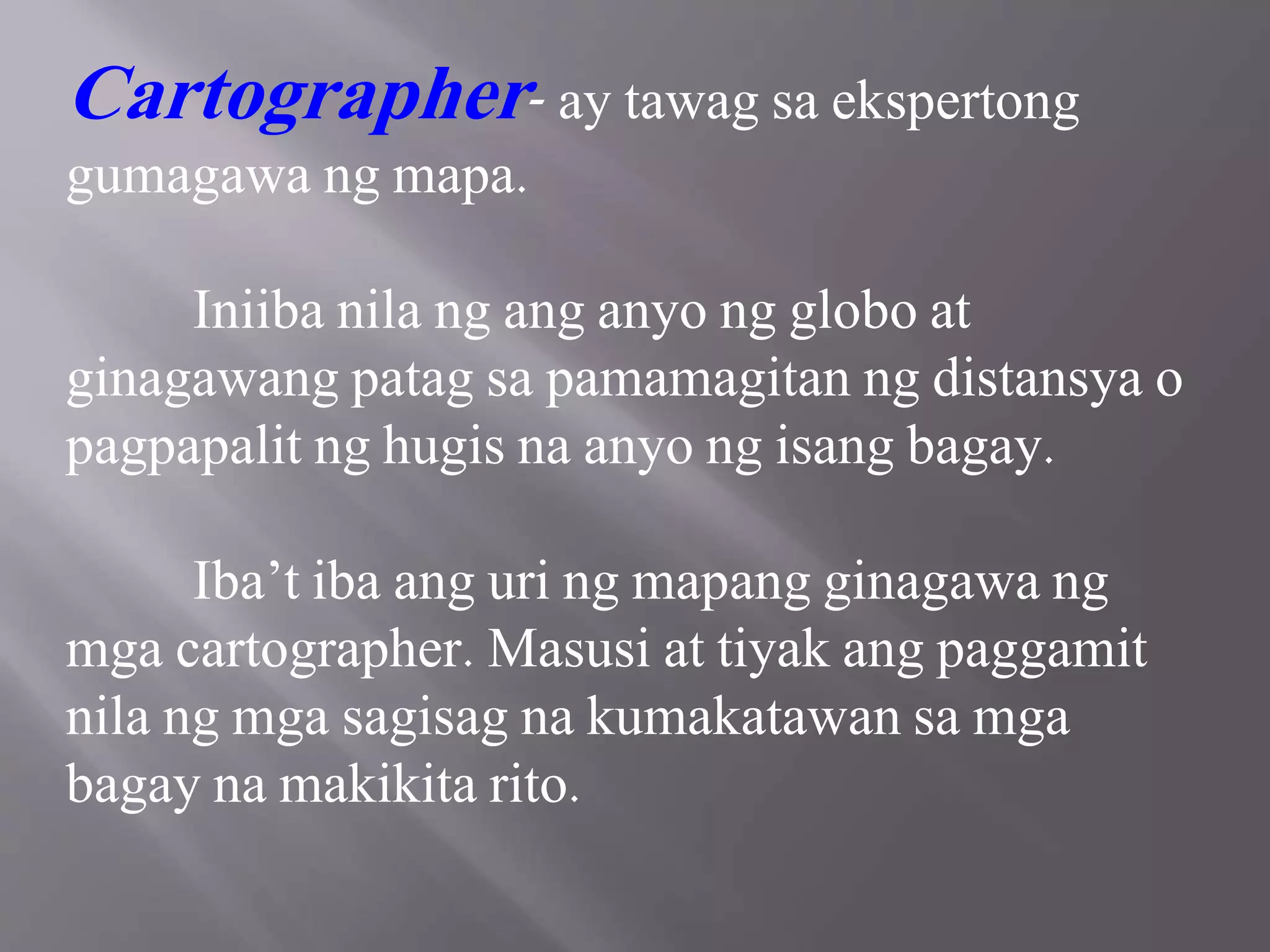 Ang Mapa at ang mga Direksyon | PPTX