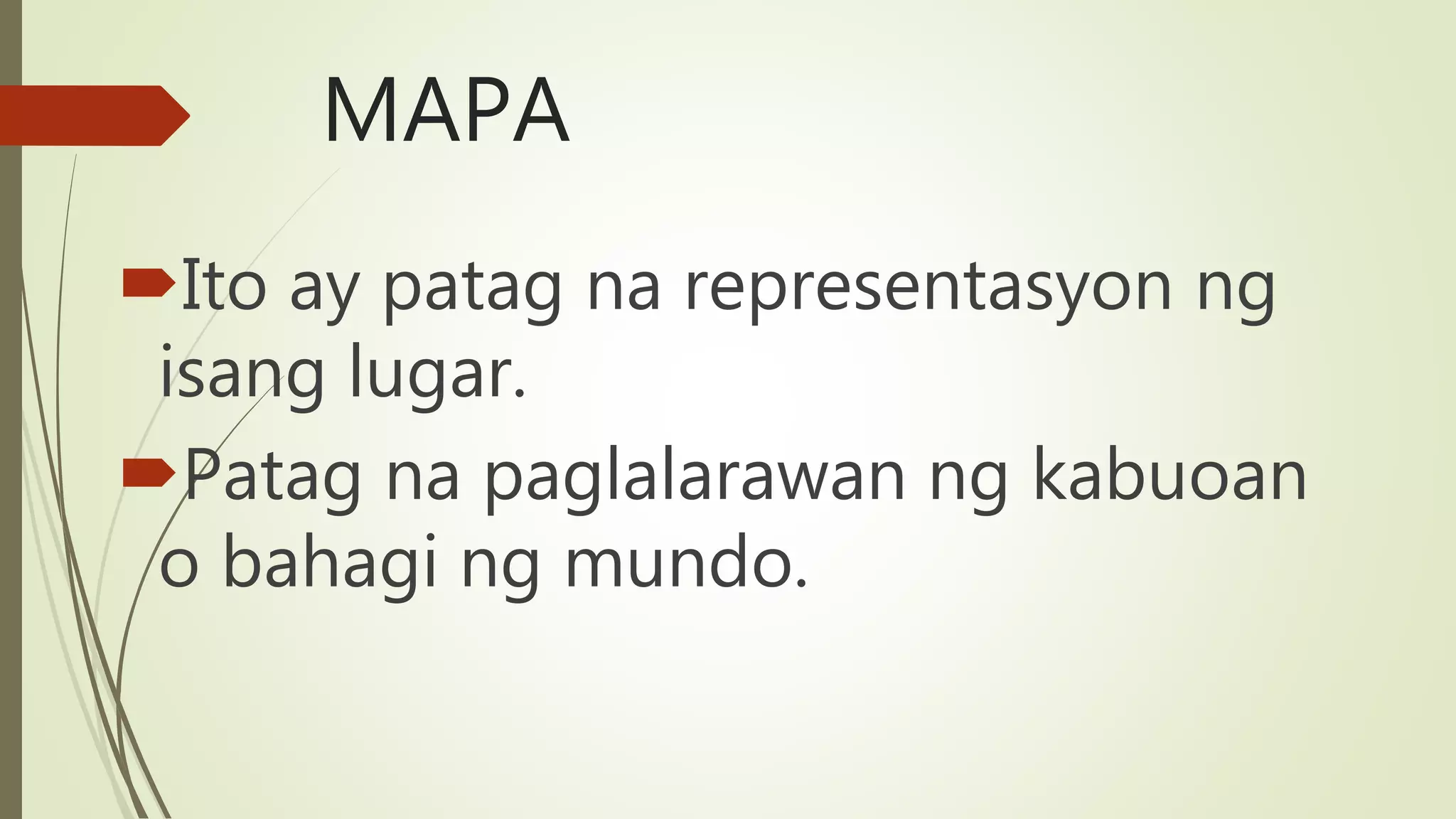 Mapa at direksiyon | PPTX