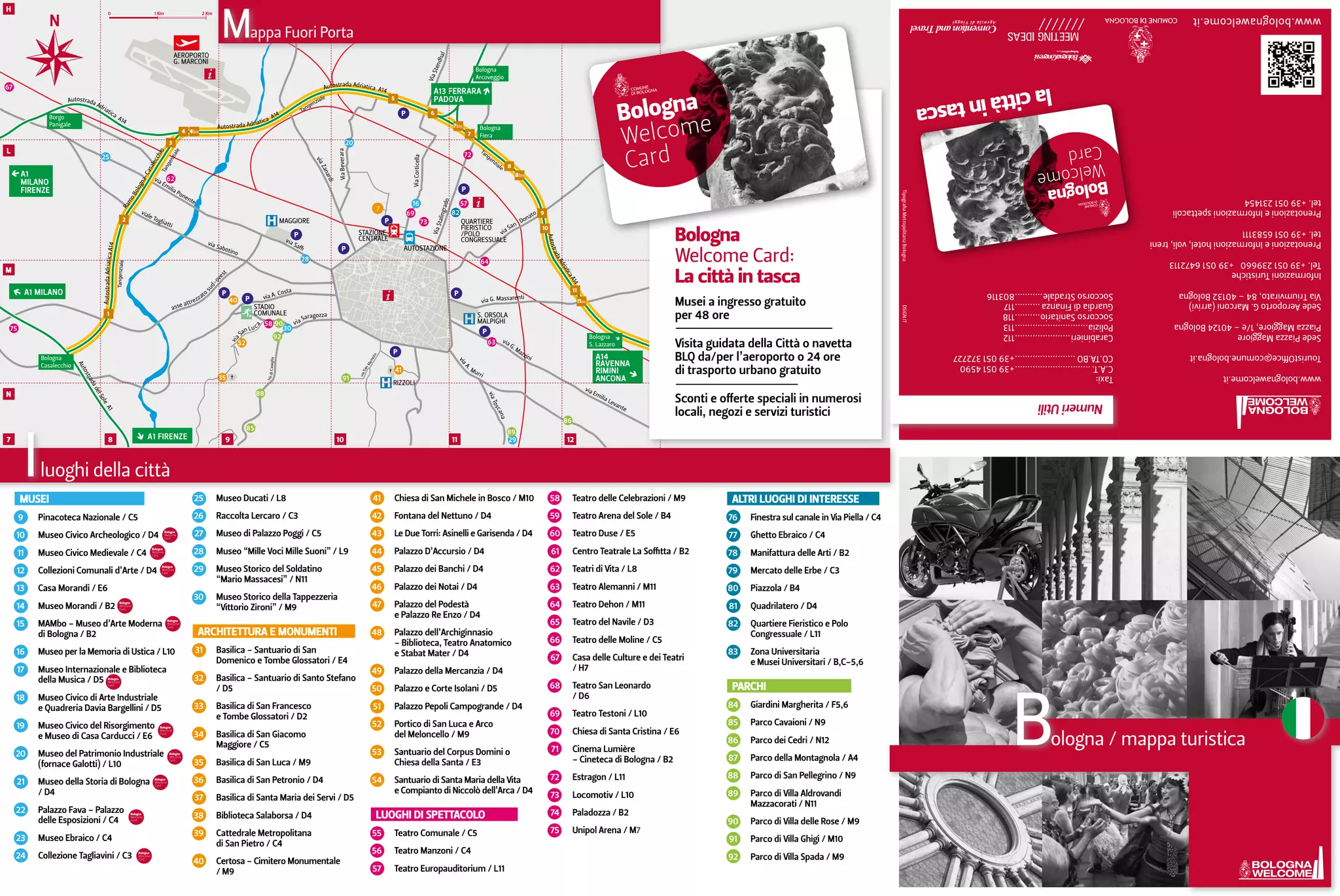 Mapa Bolonia con ruta turística | PDF