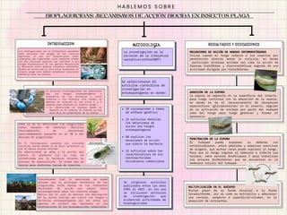 MAPA CONCEPTUAL - BIOPLAGUICIDAS MECANISMOS DE ACCIÓN BIOCIDA EN ...