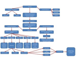 Mapa conceptual capitulo 1 gestión de proyectos | PPTX | Business | Business and Finance