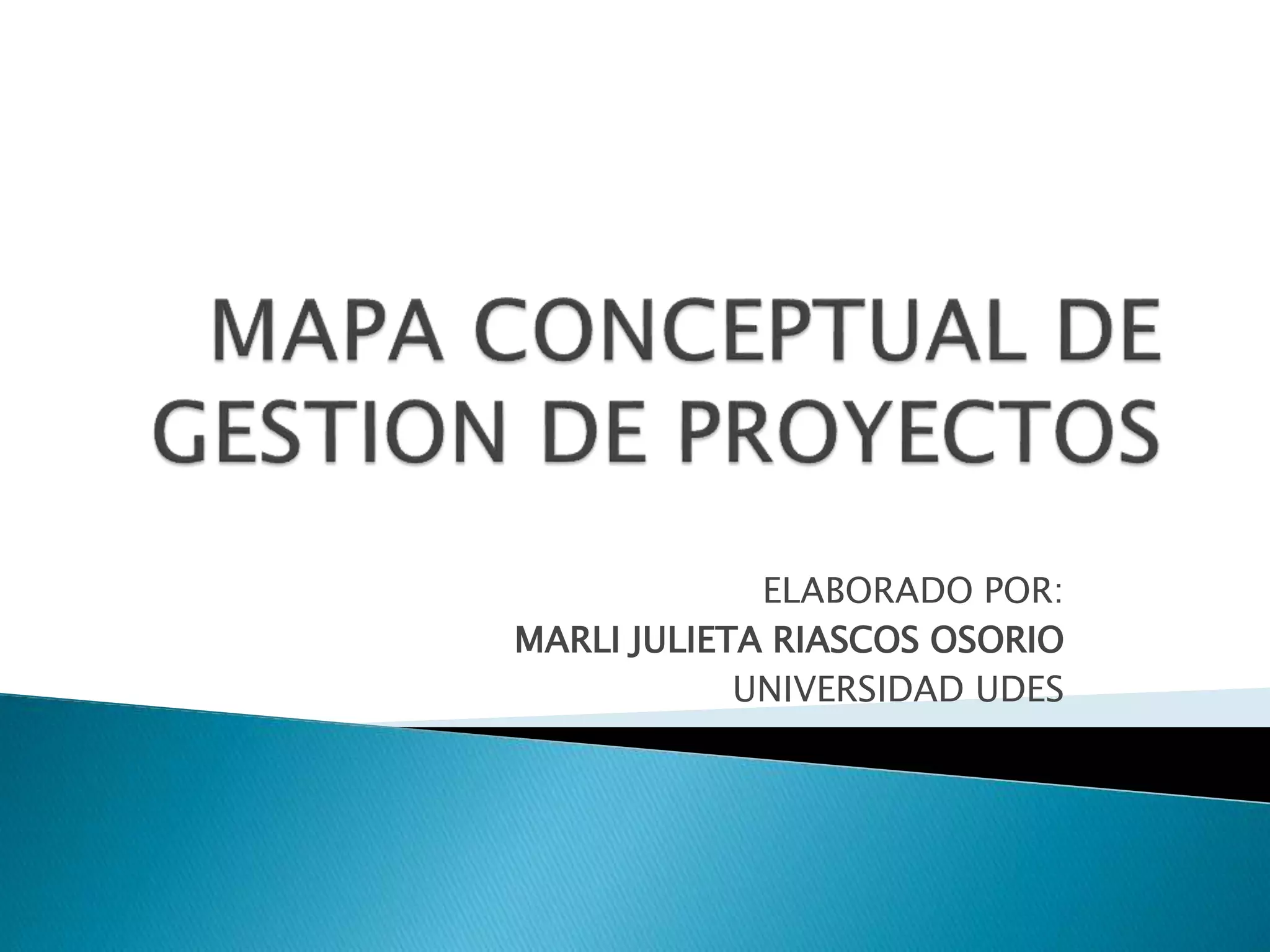 Mapa conceptual de gestion de proyectos | PPTX