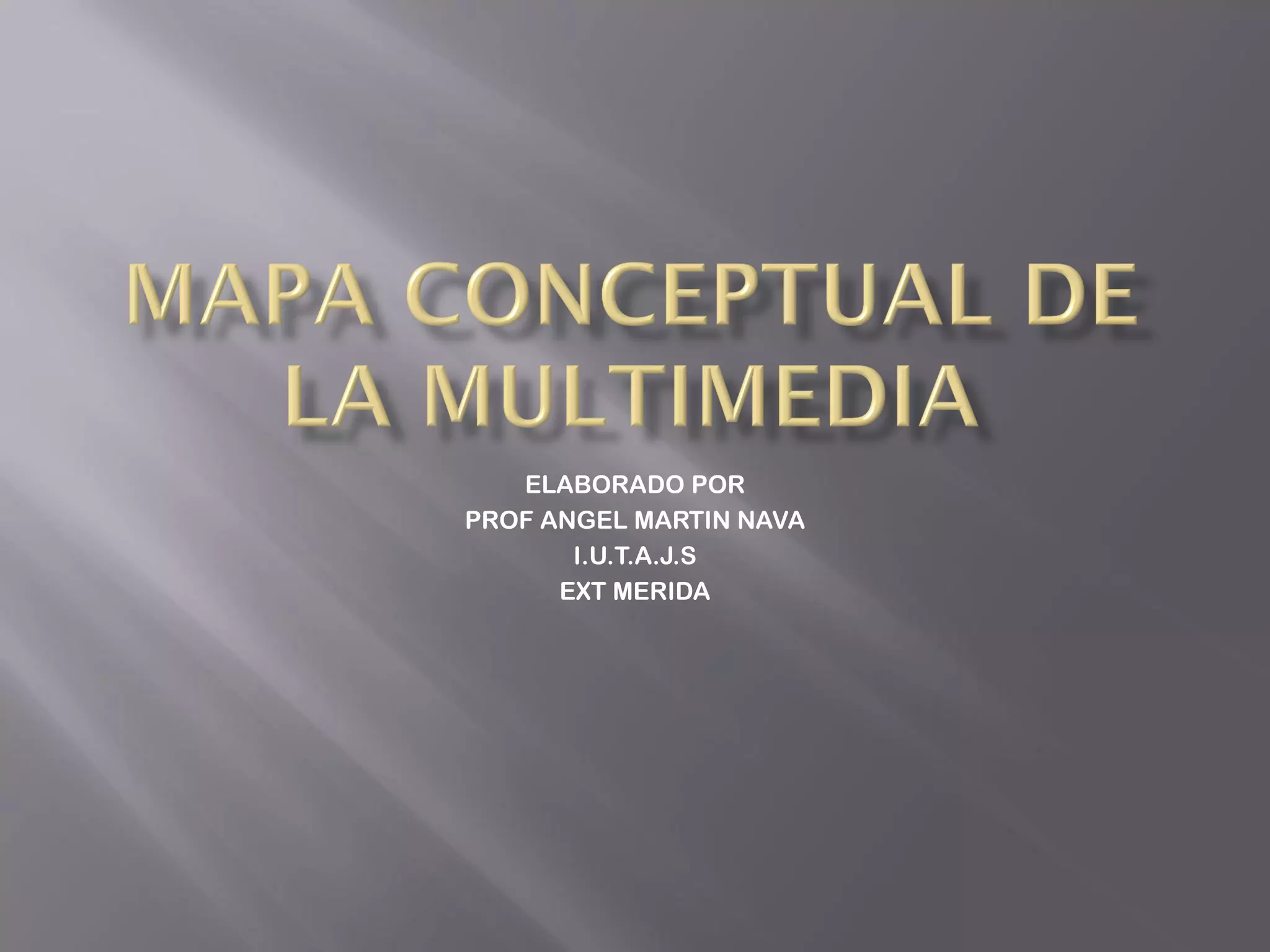 Mapa conceptual de la multimedia | PDF