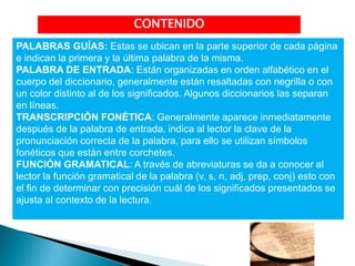 Mapa conceptual del diccionario bilingue | PPTX