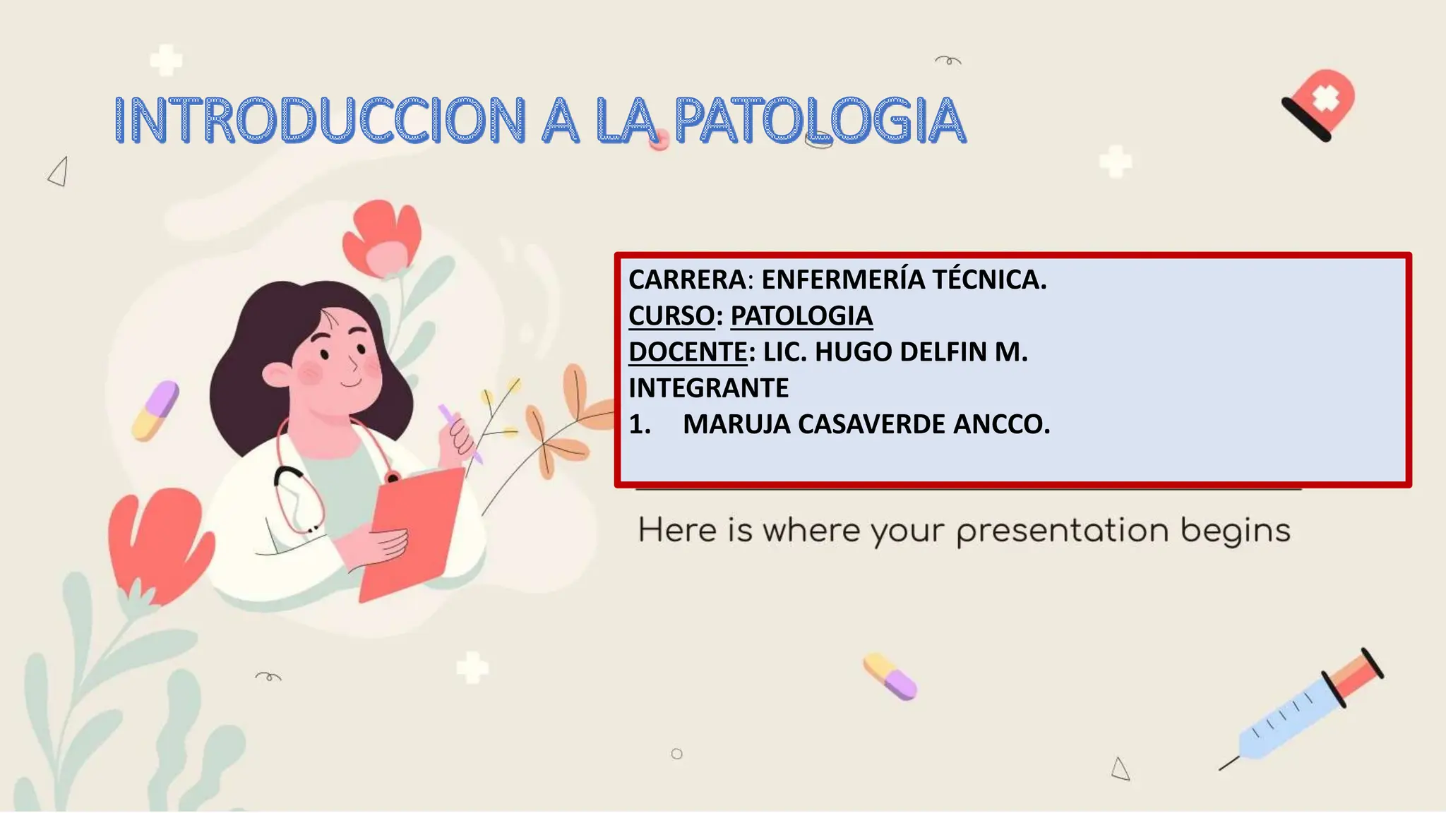 MAPA CONCEPTUAL DE PATOLOGIA clinica en salud | PPT