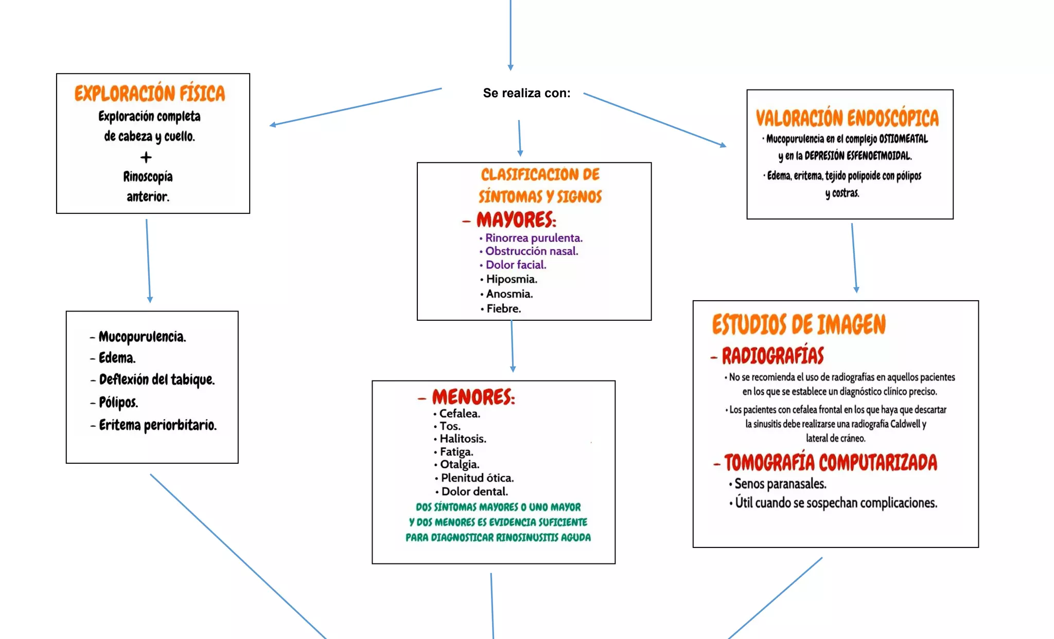 Mapa conceptual de rinosinusitis | PDF