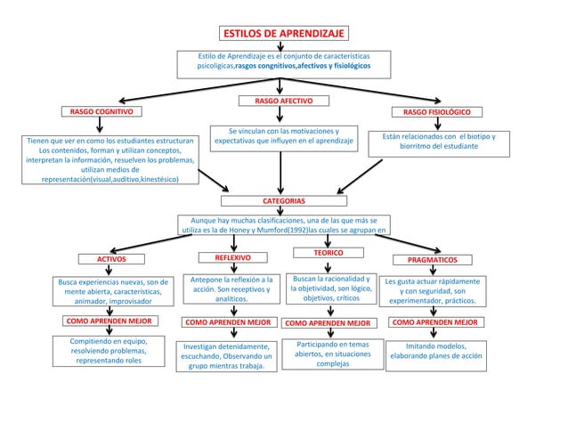 Mapa conceptual estilos_de_aprendizaje | PDF | Education