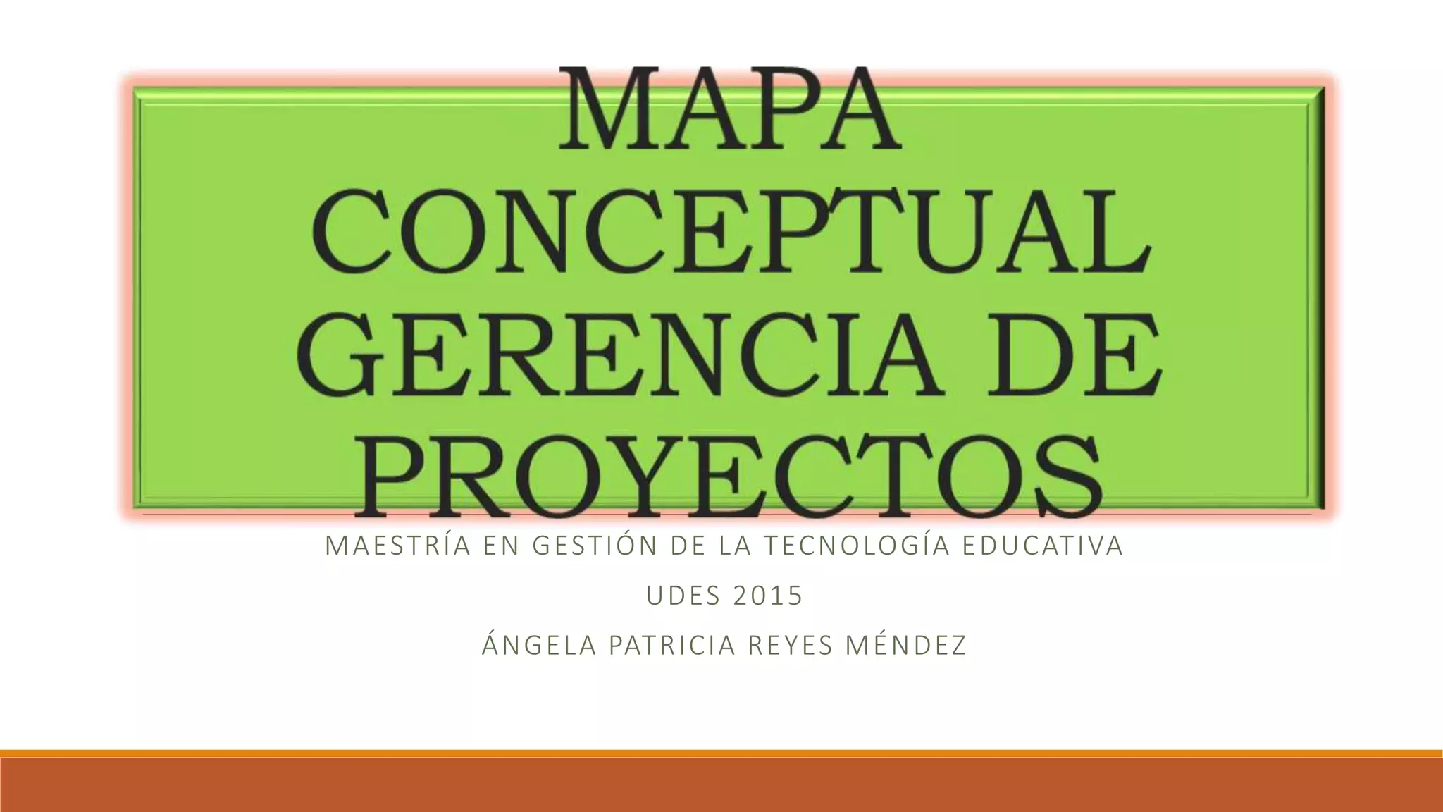 Mapa conceptual gerencia de proyectos | PPT