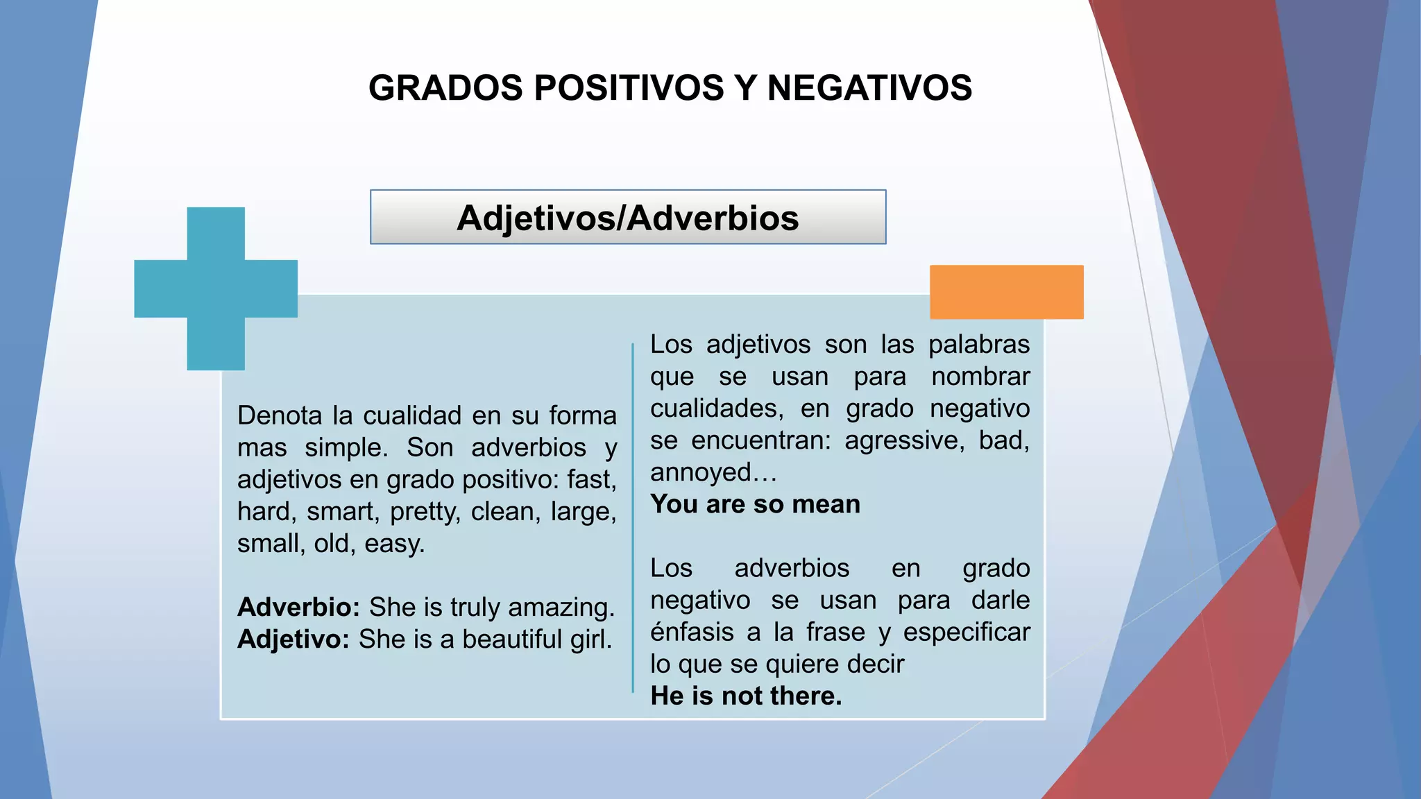 Mapa conceptual adjetivos y adverbios | PPTX