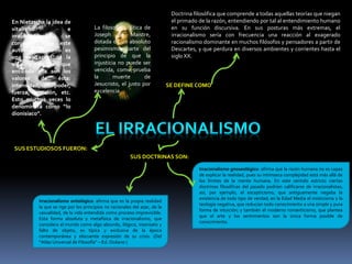 Mapaconceptual irracionalismo carlosvaleri_13787071 | PPTX