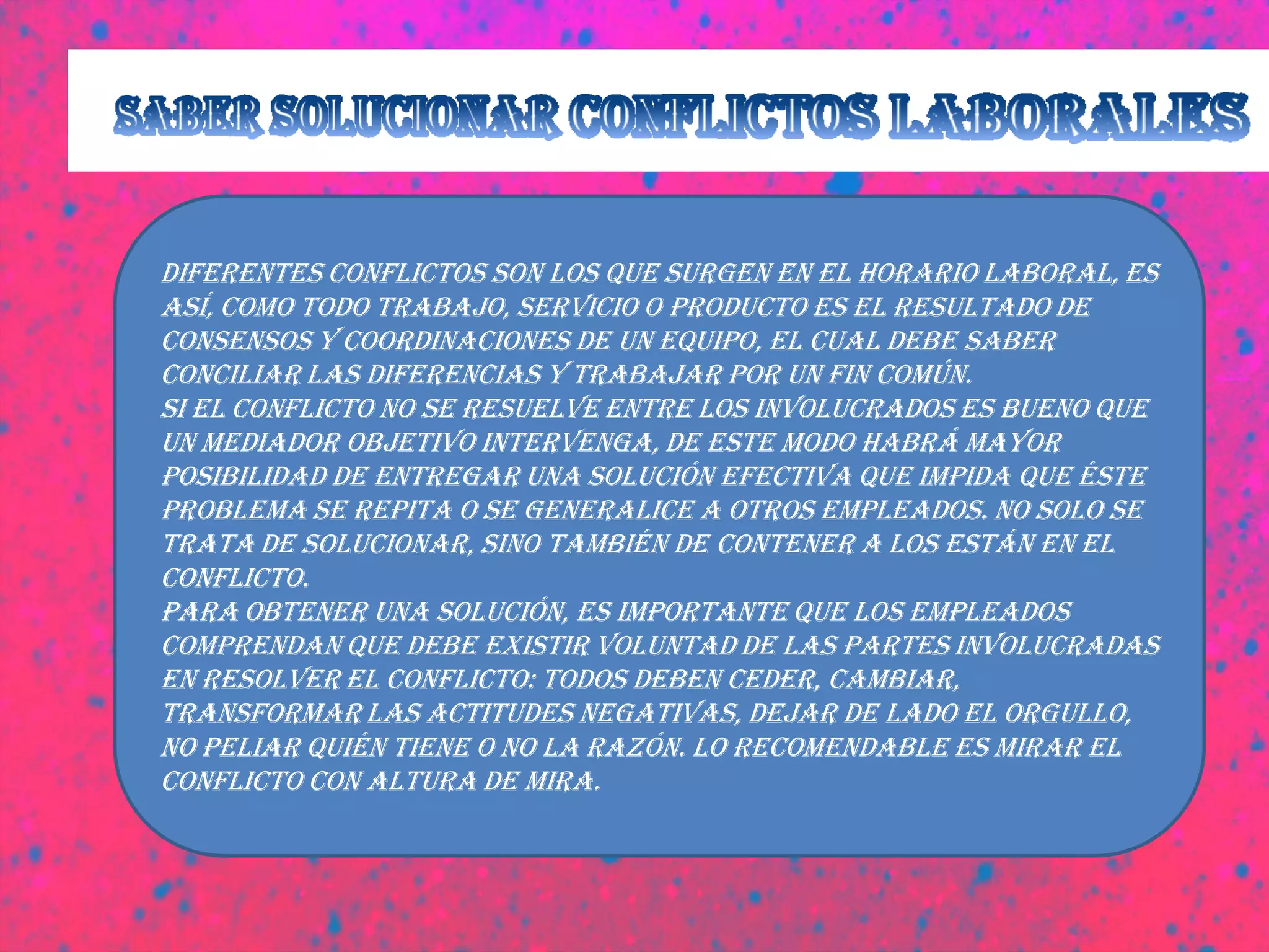 Mapa conflicto laboral | PPT