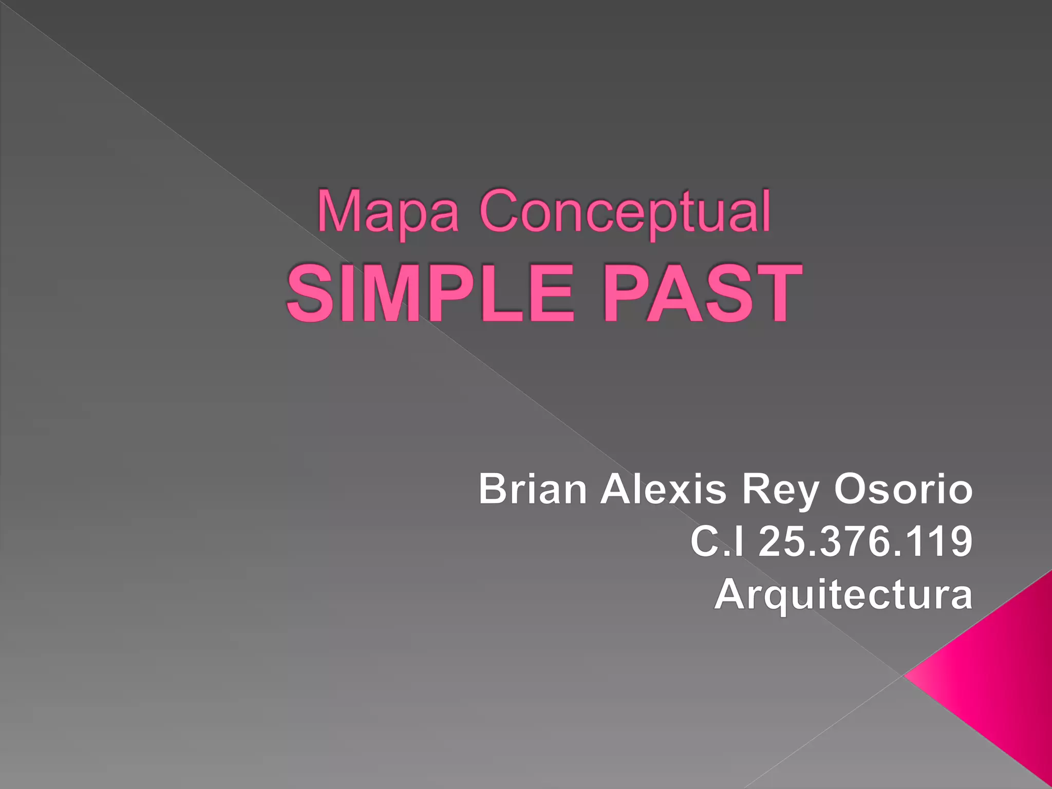 Mapa conceptual simple past | PPTX
