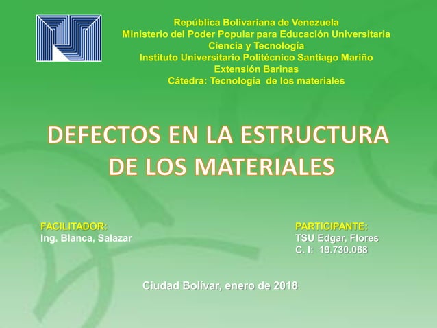 Defectos en la estructura de los materiales | PDF