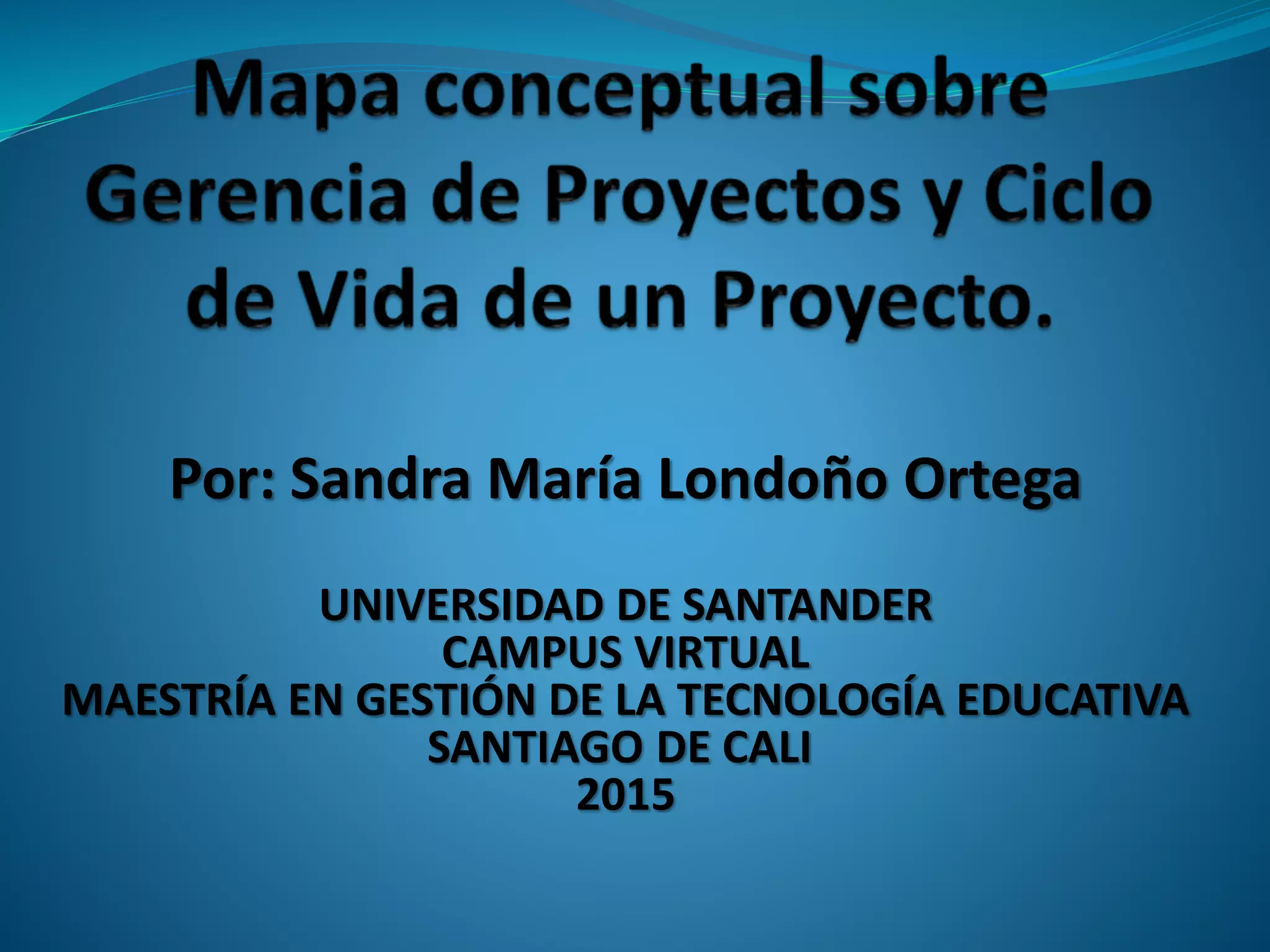 Mapa conceptual sobre gerencia de proyectos y ciclo de vida de un proyecto | PPTX | Business ...