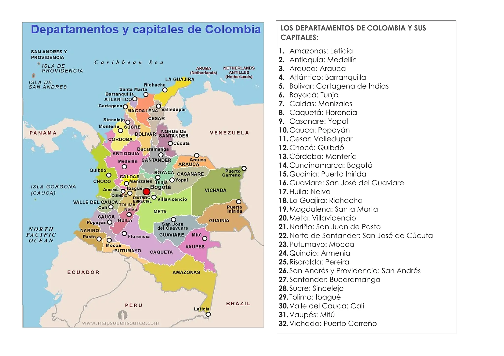 Mapa de Colombia con departamentos y capitales.docx