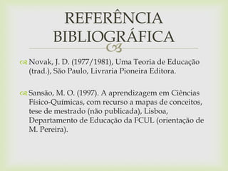 Mapa de conceitos e aprendizagem dos alunos | PPTX