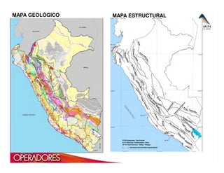 Mapa de dominios Geotectónicos y Metalogenia del Perú | PDF