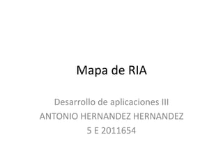 Mapa de ria | PPTX