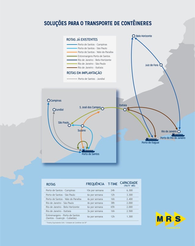 Mapa de rotas da MRS | PDF