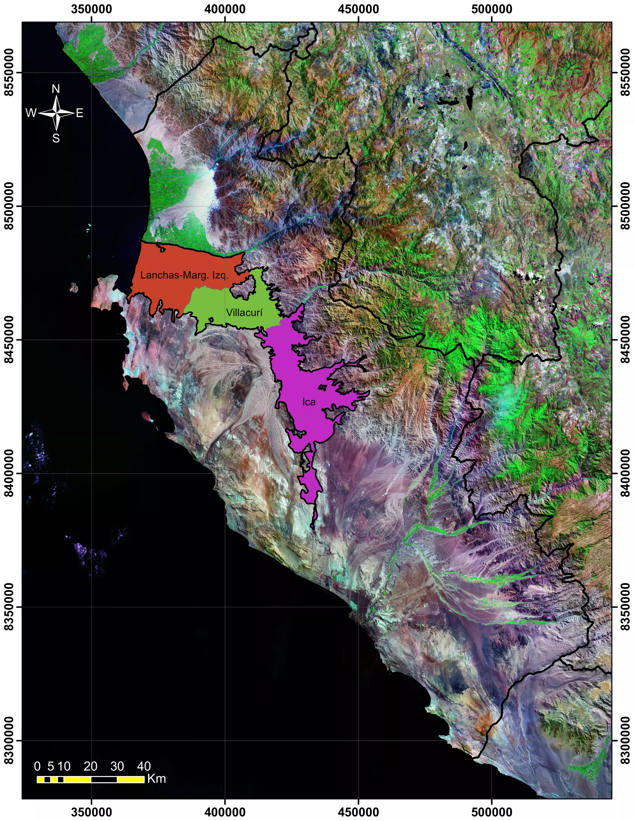 Mapa de ubicación acuífero Ica-Villacurí-Lanchas | PDF