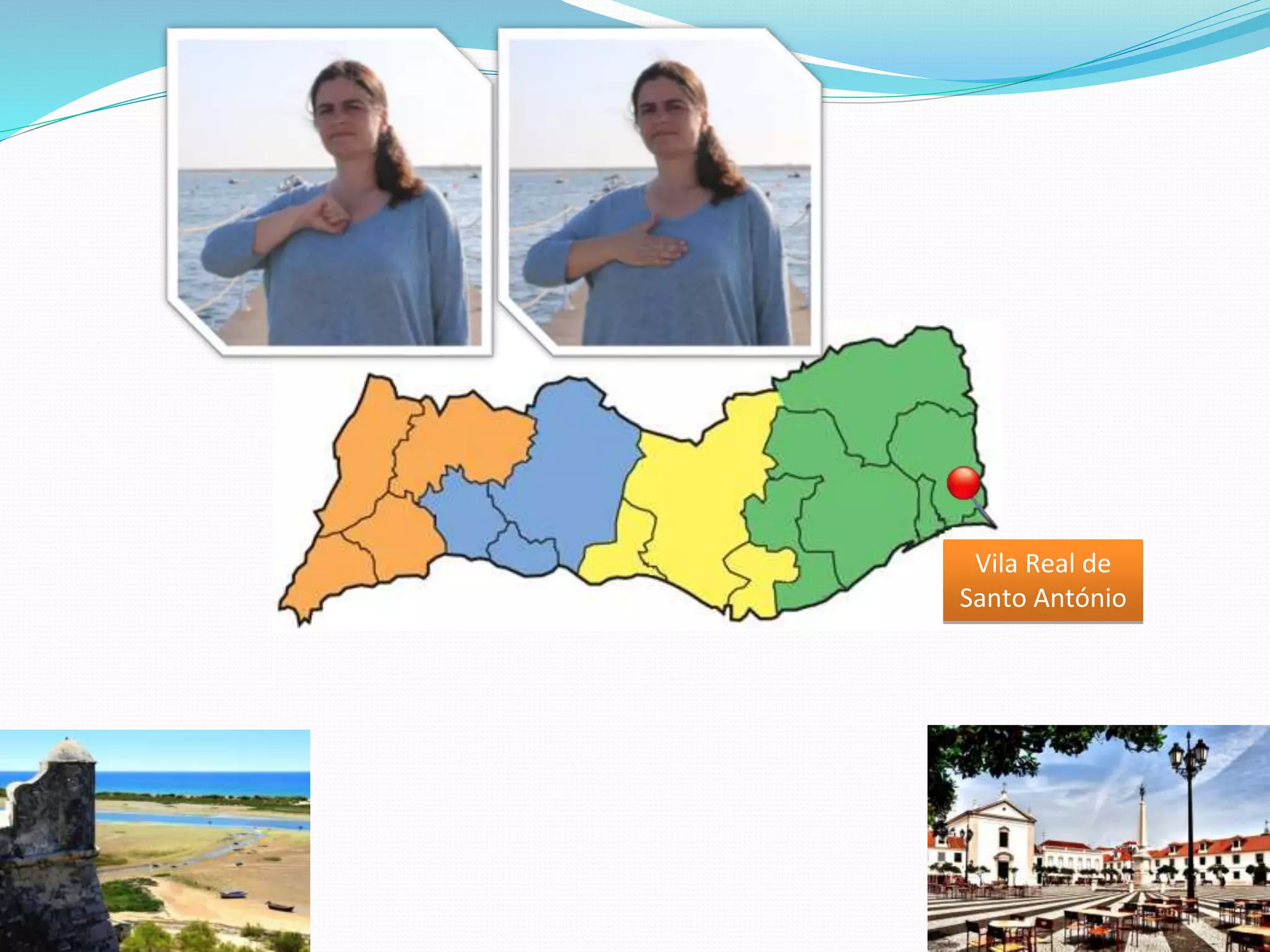 Mapa do Algarve com legendagem em L.G.P. | PPT