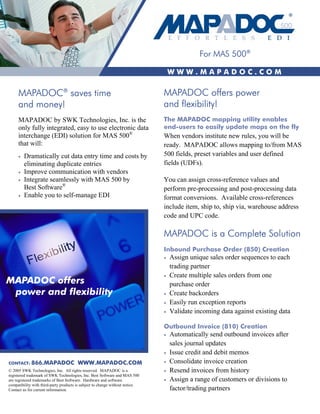 MAPADOC - EDI Solution for MAS 500 | PDF | Logistics | Business