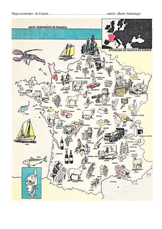 Mapa económico de Francia | DOCX