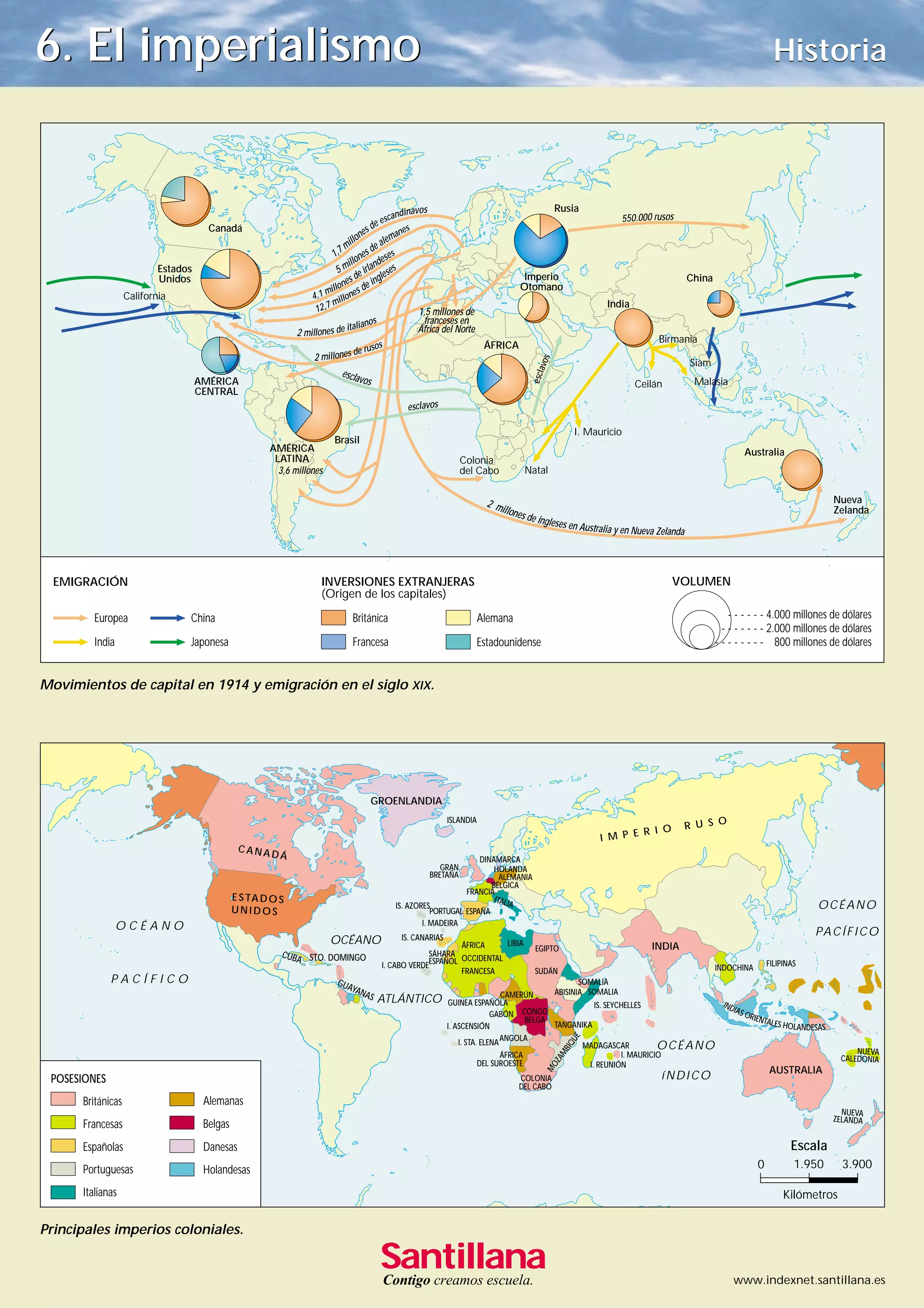 Mapa el imperialismo siglo xix | PDF