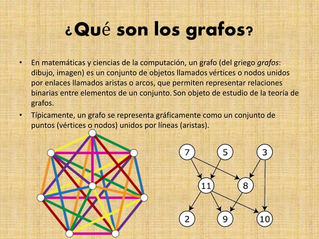 Conceptos básicos de los grafos | PPT