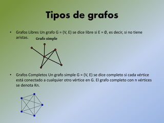 Conceptos básicos de los grafos | PPTX