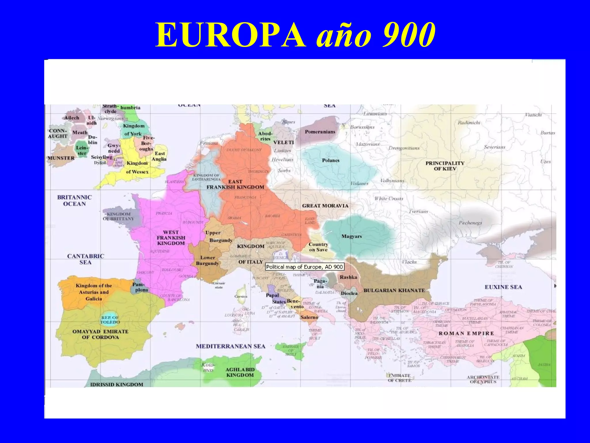 Mapa europa (año 1 al 2000)