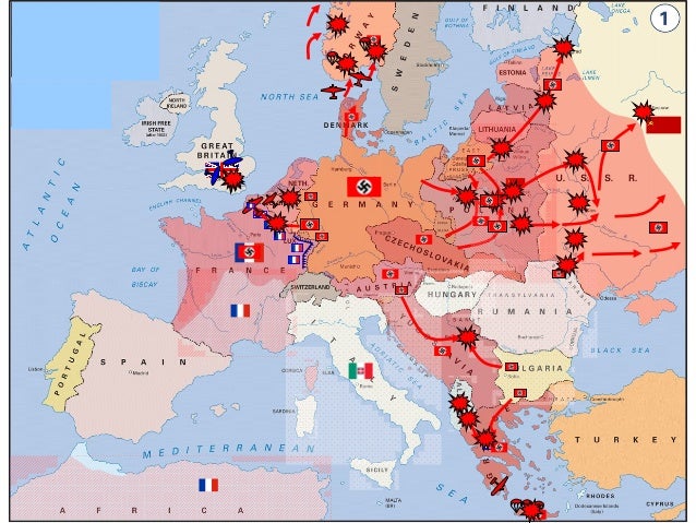 Mapa evolucion de la ii guerra mundial