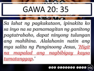MAPAGBIGAY NA PUSO - PTR JOVEN SORO - 7AM MABUHAY SERVICE | PDF