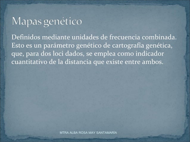 Mapa genético | PPT