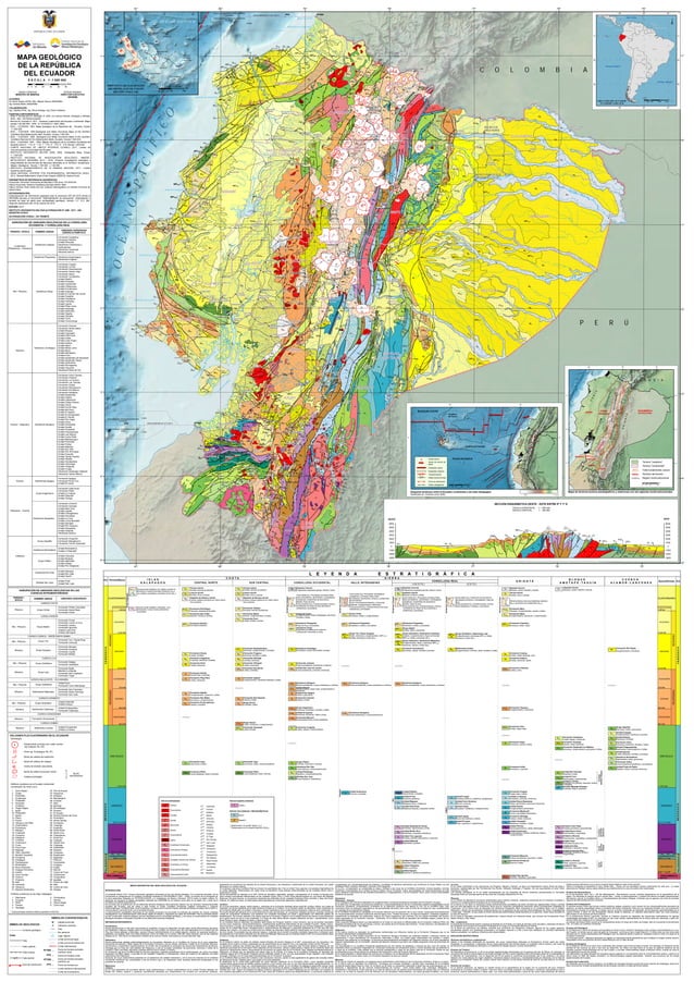 Mapa geologico de ecuador