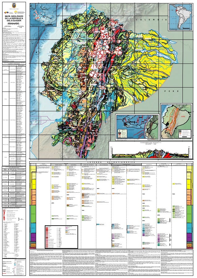 Mapa geologico de ecuador
