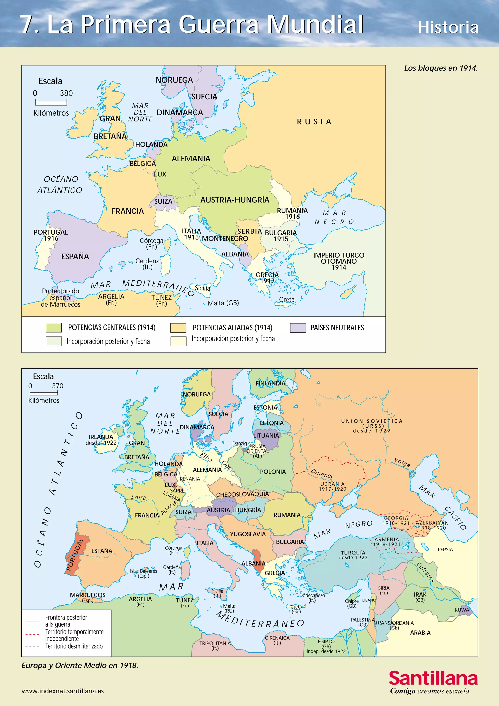 Mapa la primera guerra mundial | PDF
