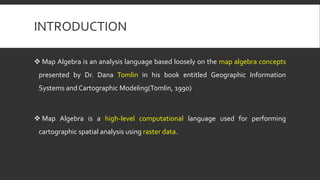 Map algebra | PPT
