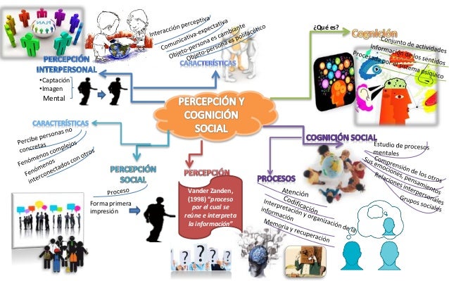 Mapa mental cognición y percepción social