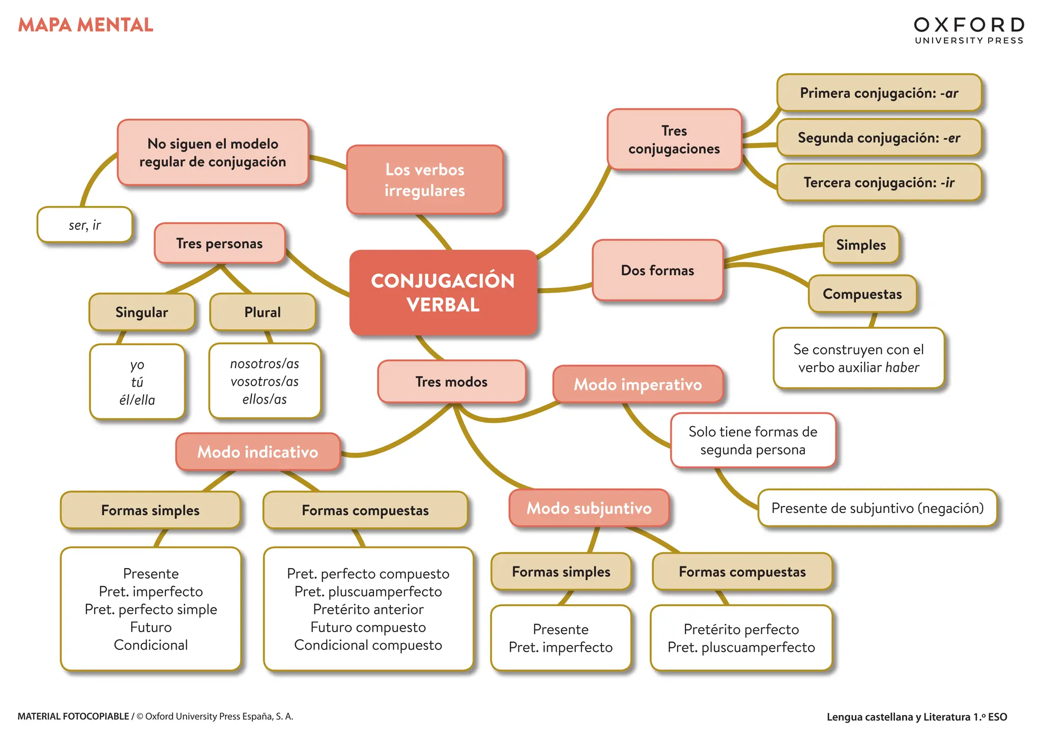 1 ESO - Unidad 7 - Mapa mental Conjugación verbal.pdf