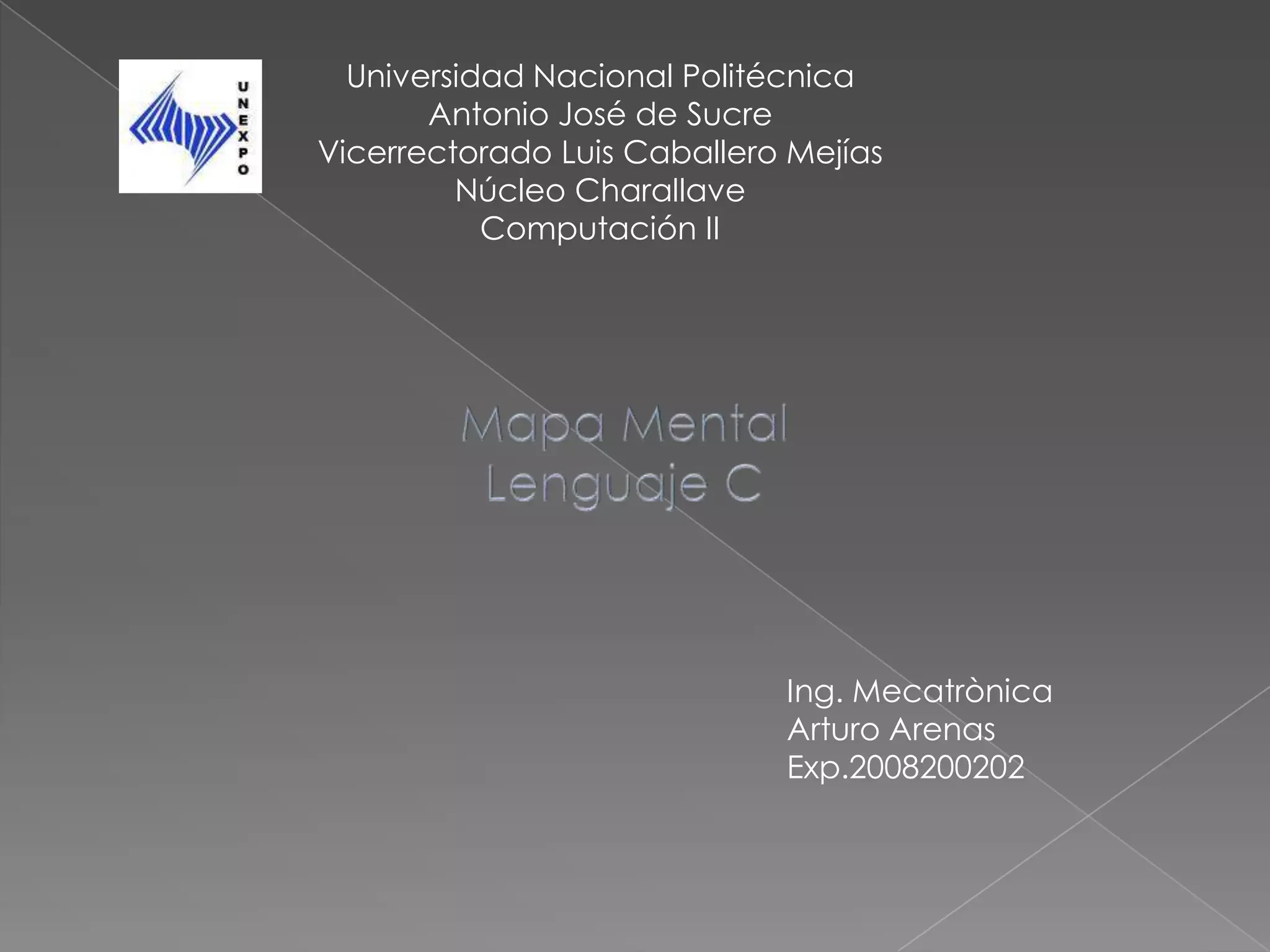 Mapa mental lenguaje c | PPTX | Programming Languages | Computing