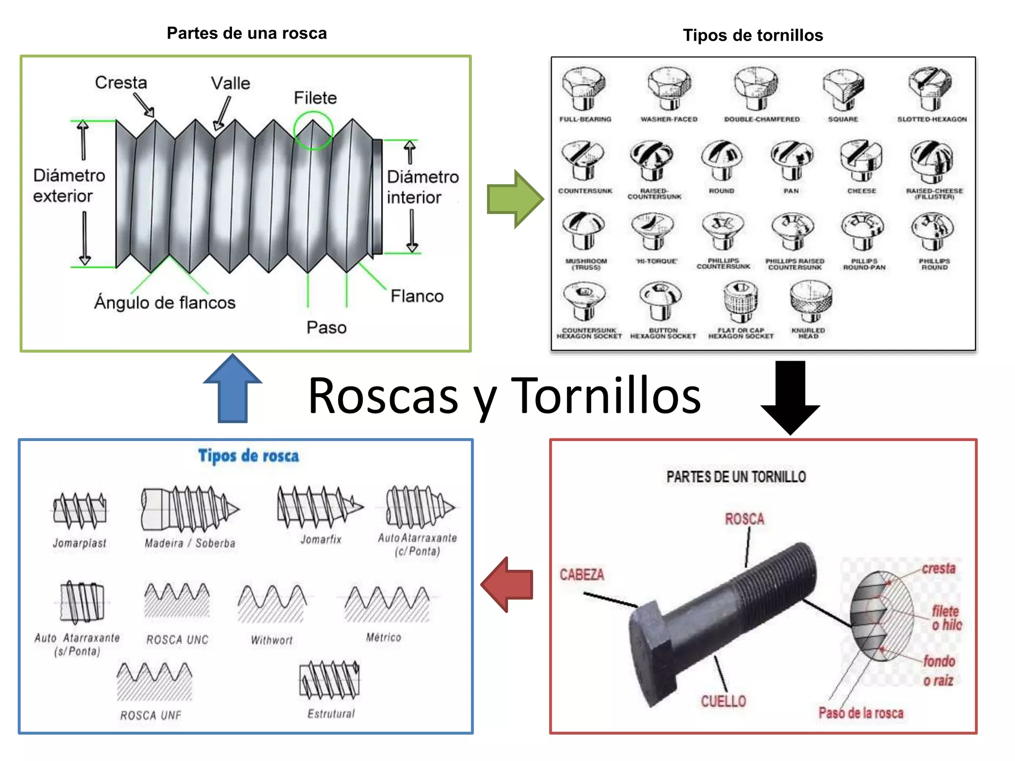 Mapa Mental Rosca y Tornillos | PPTX