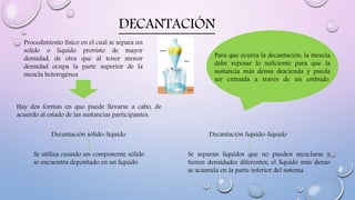 "Separación de fases" | PPTX