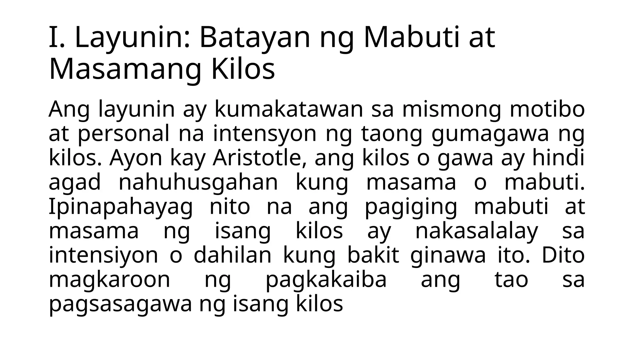 Mapanagutan sa Sariling Kilos upang maging malaya | PPTX
