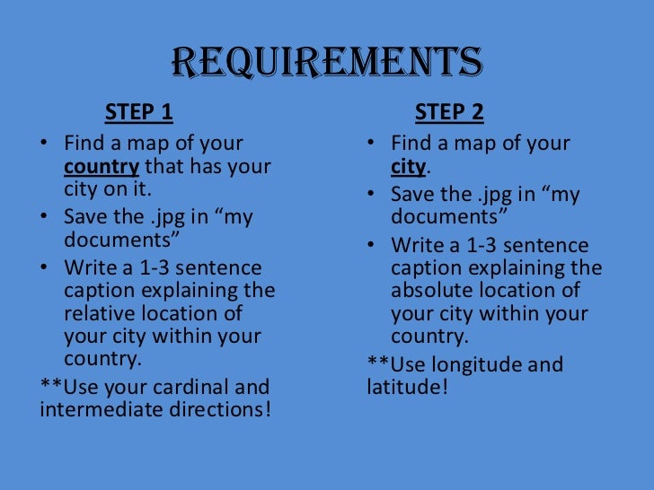 Map and caption mini lesson