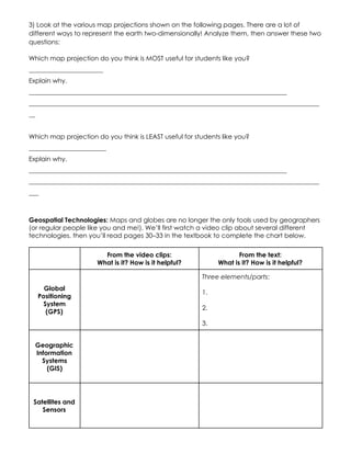 Map and Geography .pdf | Geography | Science