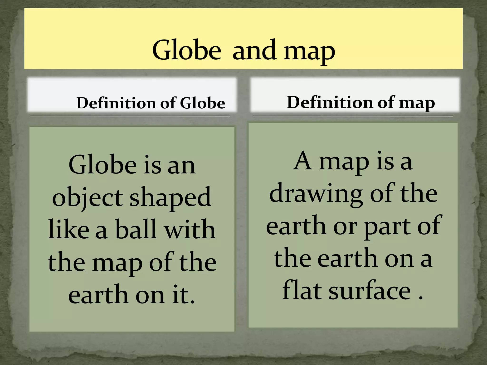 Map and globe | PPTX